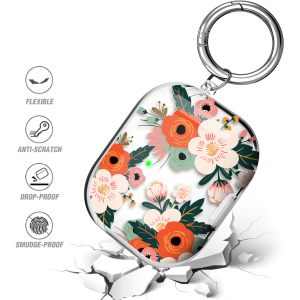 Amazon.com: Maxjoy for AirPods 3 Case Cover, Flower Clear Cute Air Pod 3rd Generation Case for ...
