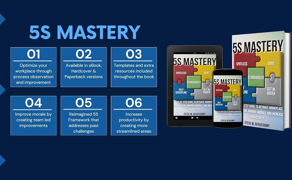 Amazon.com: 5S Mastery: A Step-by-Step Guide to Optimize Workplace Organization, Improve Morale ...