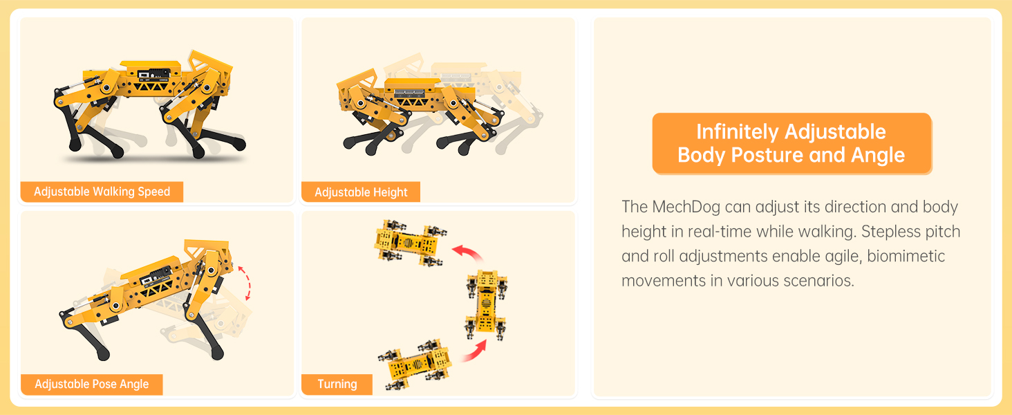 Amazon.com: Hiwonder MechDog Smart Robot Dog for Arduino,Scratch,and Python with ESP32 ...