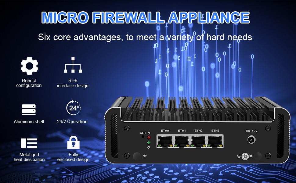 Amazon.com: Kikusenko Upgrade Firewall Micro Appliance, Fanless Mini PC ...
