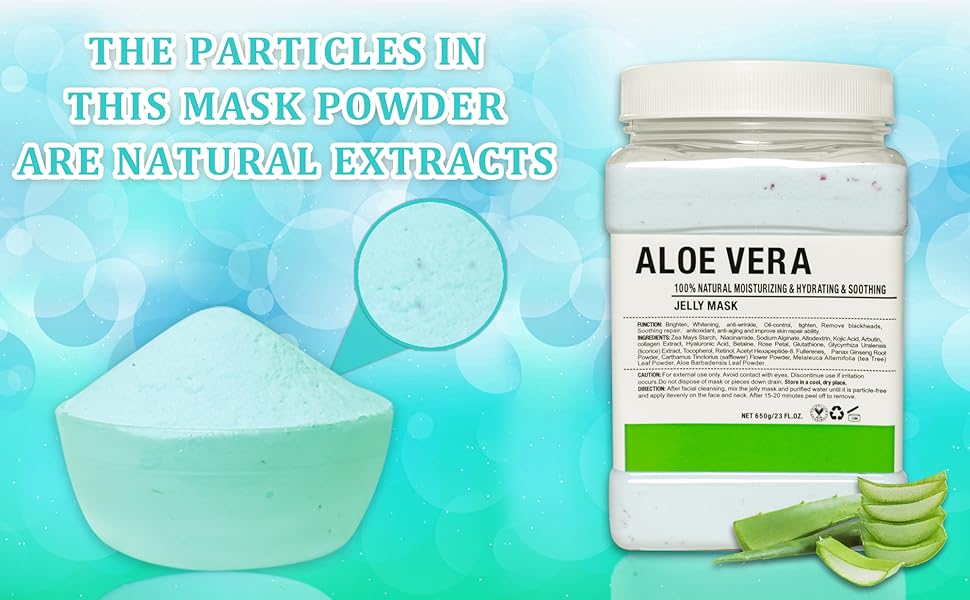 Ouhans Jelly Mask Powder for Facials, Aloe Vera Jelly Masks for Facials Professional,Jelly Face ...
