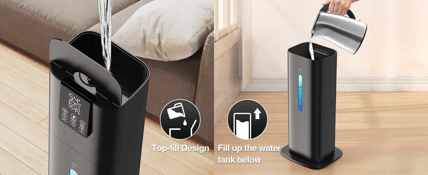 Amazon.com: Honovos Smart Humidifiers Large Room Bedroom Home, 2.11Gal ...