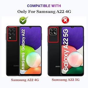 LIRAMARK Silicone Soft Back Cover Case for Samsung Galaxy A22 4G / M22 4G / F22 4G (Blue ...