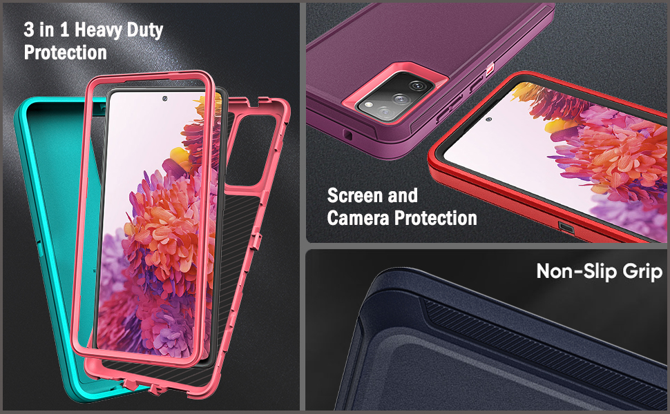 Amazon.com: YKHJKLEC for Samsung Galaxy S20 FE 5G Case, [NOT FIT Galaxy S20] with 2Pcs [Nano ...