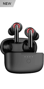 Bluetooth Earphones, Tribit 100H Playtime Bluetooth 5.0 IPX8 Waterproof ...