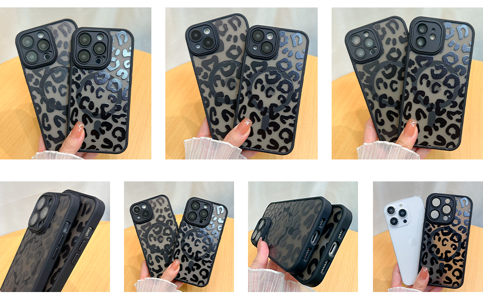 Amazon.com: ZIYE Made for iPhone 12 Pro Max Case with Magnetic [Compatible with MagSafe] Leopard ...