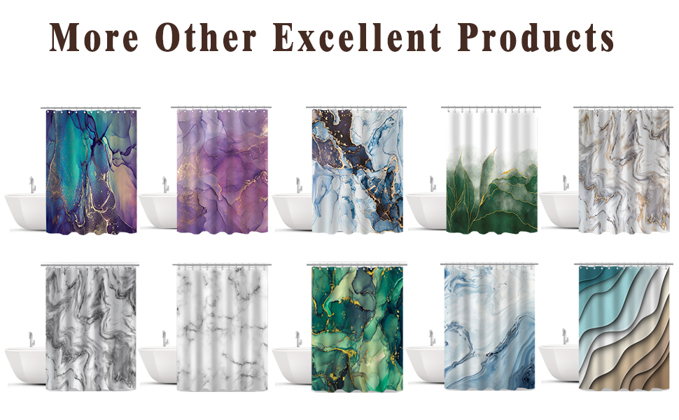Amazon.com: ZTTXL Gray -White Marble Shower Curtain, Abstract Modern Decor Fabric Shower Curtain ...