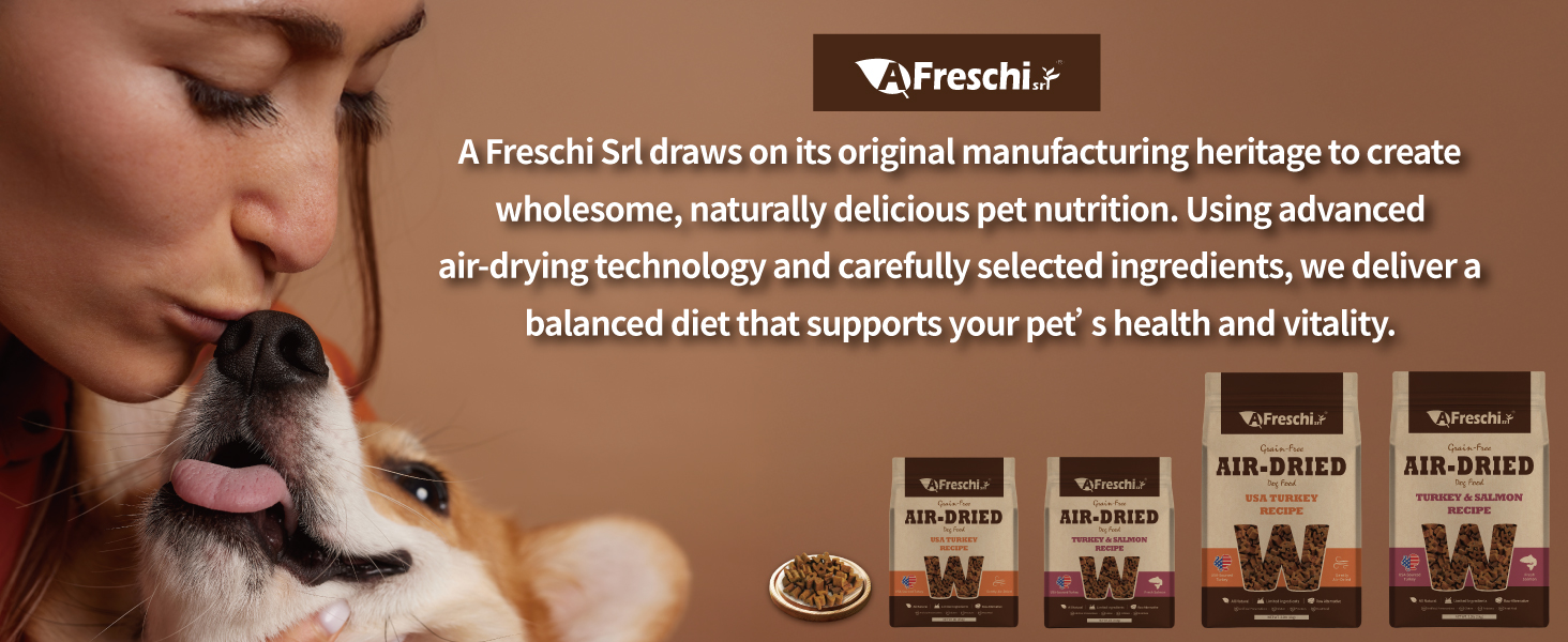 Amazon.com : Afreschi Air-Dried Dog Food Turkey Recipe 1 lb, All ...