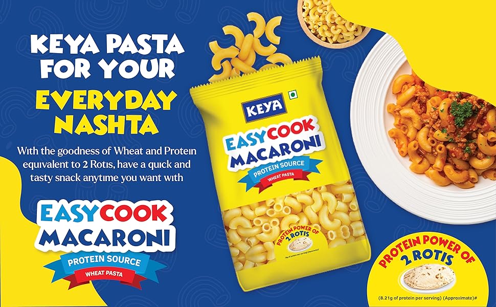 Keya Macaroni 850g, 100% Durum Wheat Pasta : Amazon.in: Grocery & Gourmet Foods