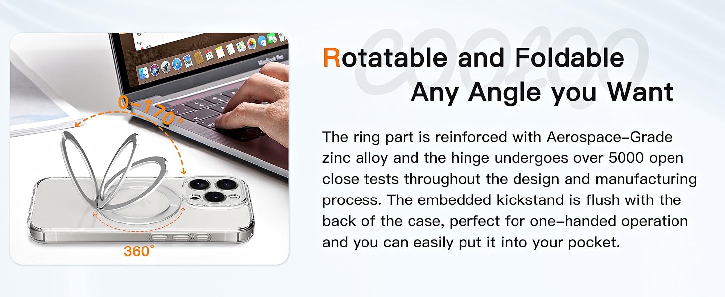 Amazon.com: COOLQO Magnetic for iPhone 16 Pro Max Case, [Compatible with MagSafe] with 360 ...