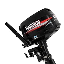Amazon.com: 4 Stroke 6.5HP Outboard Motor 123CC Heavy Duty Fishing Boat Engine CDI Water Cooling ...