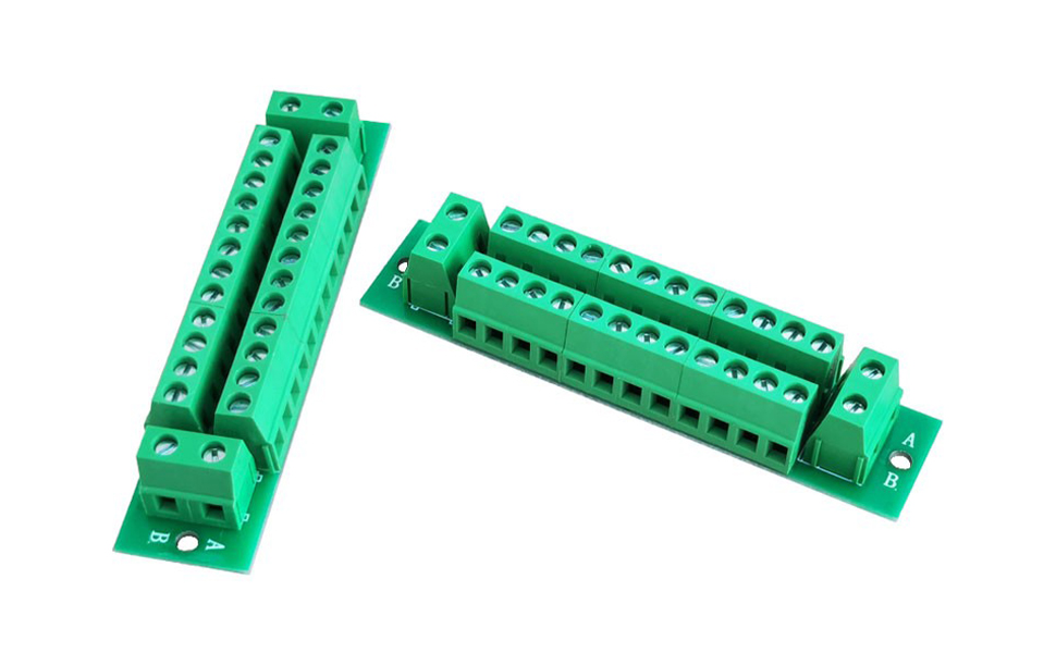 Jienk 2PCS 16Amp Screw Mount AC DC 2x12 Position Terminal Block ...