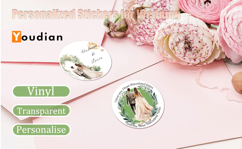Amazon.com : Custom Wedding & Birthday Party Labels - Personalized Stickers for Gift Boxes ...