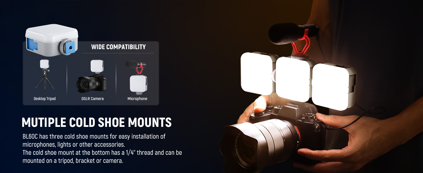 Amazon.com: NEEWER Basic Magnetic RGB Video Light, 360° Full RGB Mini LED Camera Light CRI96 ...