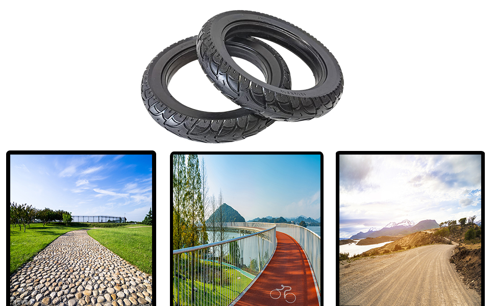 Amazon.com: 2Pcs 12 Inch Scooter Wheel Solid Tires 12 1/2x2 1/4(57-203) For Bike, Durable And ...