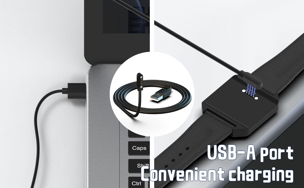 Smart Watch Charger Magnetic 4 Pin 7.62mm for Smartwatch GT88 G3 KW18 Y3 KW88 GT68 KW98 KW99 ...