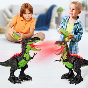 Amazon.com: FANURY Remote Control Dinosaur Toys for Kids 3-5 5-7, 2.4G RC Walking T-rex with 360 ...