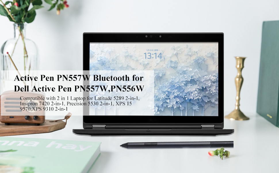 Active Pen PN557W Bluetooth for Dell Active Pen PN557W,PN556W Compatible with 2 in 1 Laptop for ...