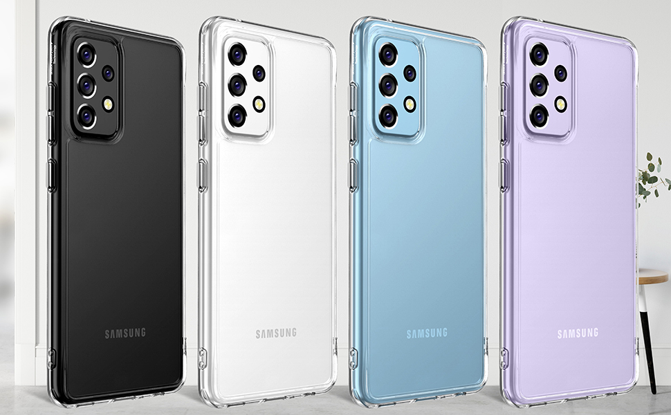Amazon.com: Rayboen for Samsung Galaxy A52 5G Phone Case Clear Shockproof Hard Back Samsung A52 ...