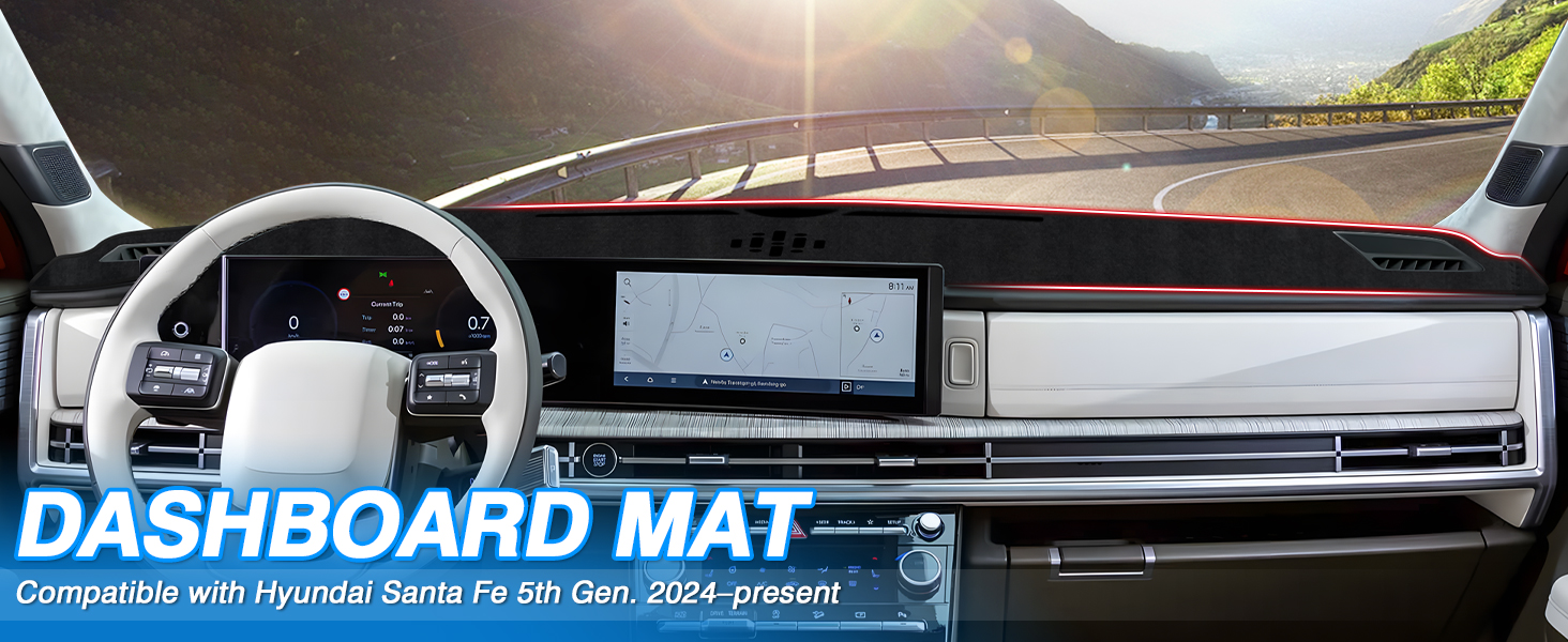Amazon.com: Cartist Dash Cover Compatible with 2024 2025 Hyundai Santa Fe MX5 Accessories ...