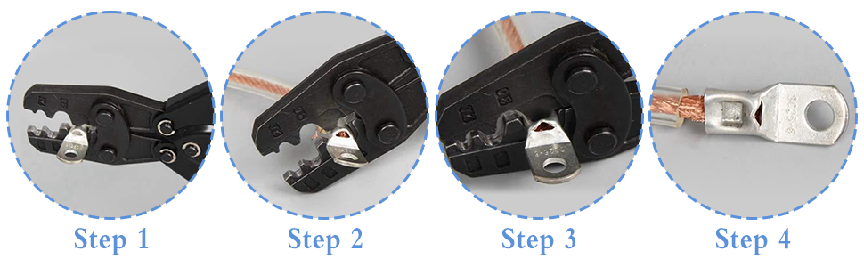 Cosses Électriques à Sertir, 36Pcs Cosse à Sertir, Connecteur de Câble M8 M10, 16m㎡ 25m㎡ 35m ...