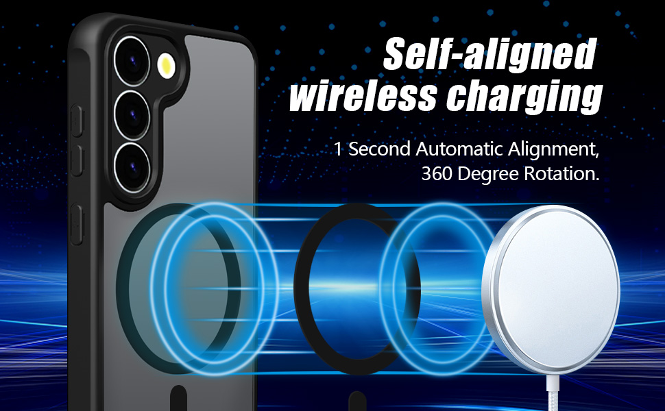 Amazon.com: Theyakmer Magnetic Case for Samsung Galaxy S22 Plus - [Compatible with MagSafe ...