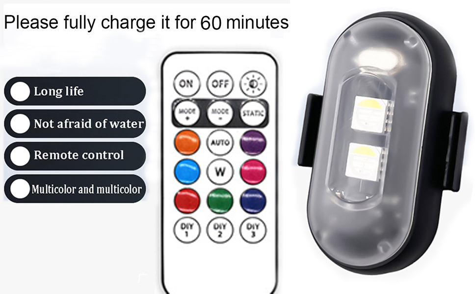 Amazon.com: Summer LED Lights for Car, Remote Control Strobe Light, led ...