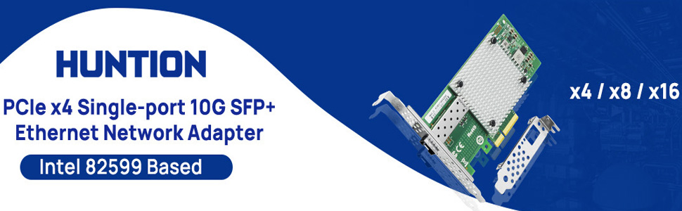 10gb Network Card With Intel 82599en Controller Single Sfp Port Pci X4 Express