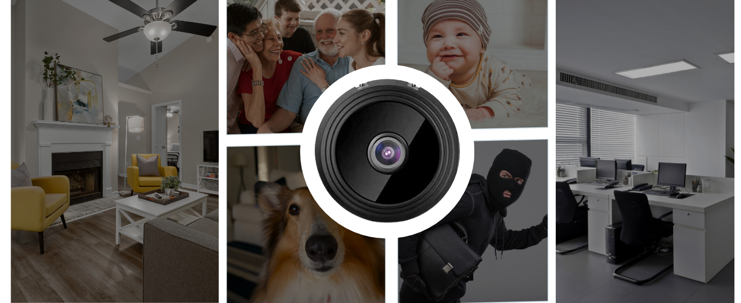 Amazon.com : KF-Premium Mini Security Camera - Wireless WiFi CCTV Indoor & Outdoor IP CAM Home ...