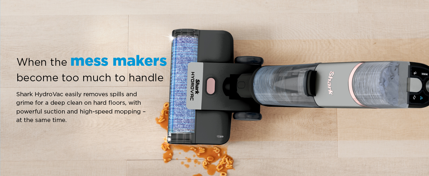 Shark HydroVac Cordless Hard Floor Cleaner with Antimicrobial Brush ...