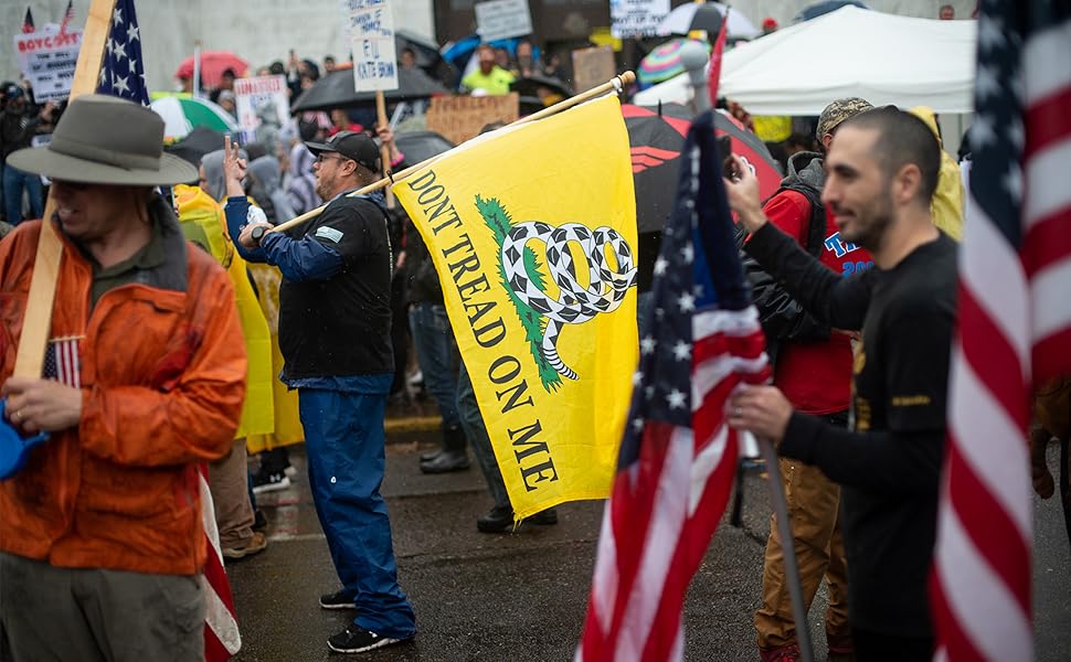 Amazon.com : Dont Tread On Me Gadsden Flag 3x5 Double Sided Embroidered- 3Ply Heavy Duty 300D ...