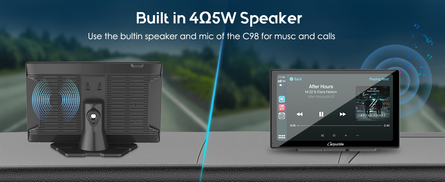 Amazon.com: 2025 CARPURIDE 9 Inch Car Play Screen for Car, Compatible with Wireless/Wired Apple ...