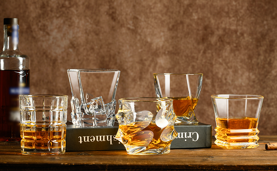 Amazon.com | PARACITY Whiskey Glasses Set of 2, Old Fashioned Cocktail ...