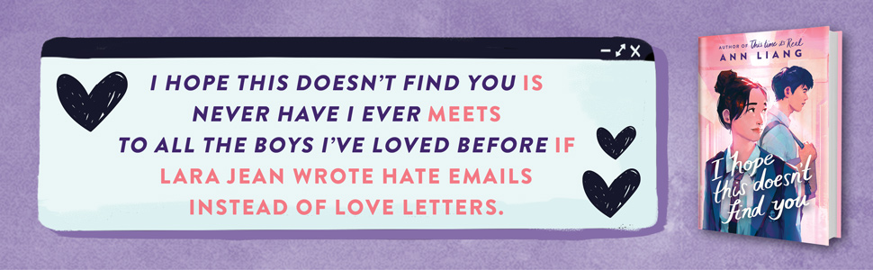 I Hope This Doesn't Find You: Liang, Ann: 9781338827170: Amazon.com: Books