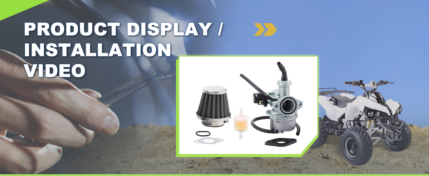 Amazon.com: GOOFIT PZ25 25mm Carburetor 35mm Air Filter Hand Choke Replacement for 125cc 140cc ...