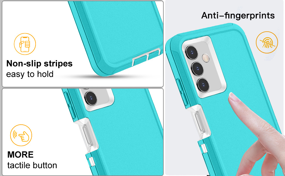 Amazon.com: AICase for Galaxy A14 5G Case, Heavy Duty Drop Protection Full Body Rugged ...