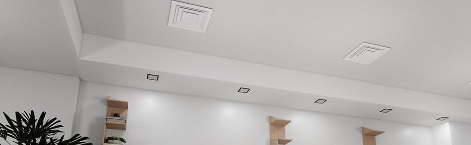 MAIER INTERNACIONAL - Air Vent Cover HVAC 10x10 Inches | 4-Way Supply Grille, Aluminum Square ...