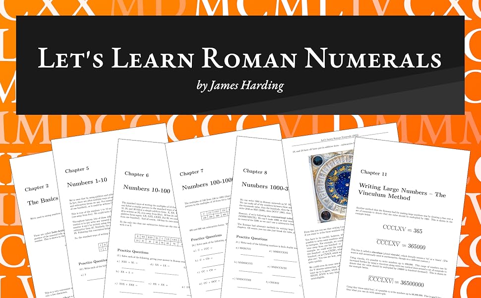 Amazon.com: Let's Learn Roman Numerals (2023): 9798854409872: Harding ...