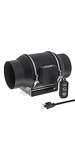 Amazon.com: Toolazy Quiet 8" 831 CFM Inline Duct Fan with WiFi Integrated App Controller ...