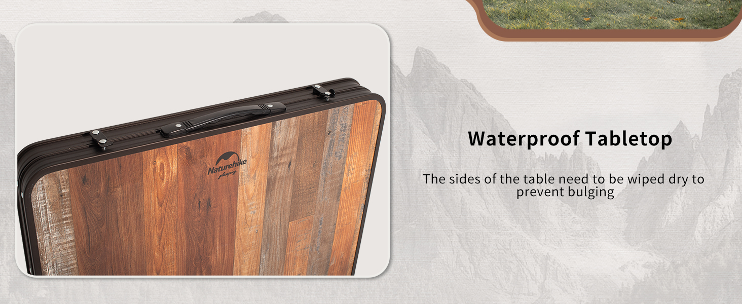 Amazon.com : Naturehike Folding Camping Table, Portable Tables with Adjustable Legs, 35.4×23.6× ...