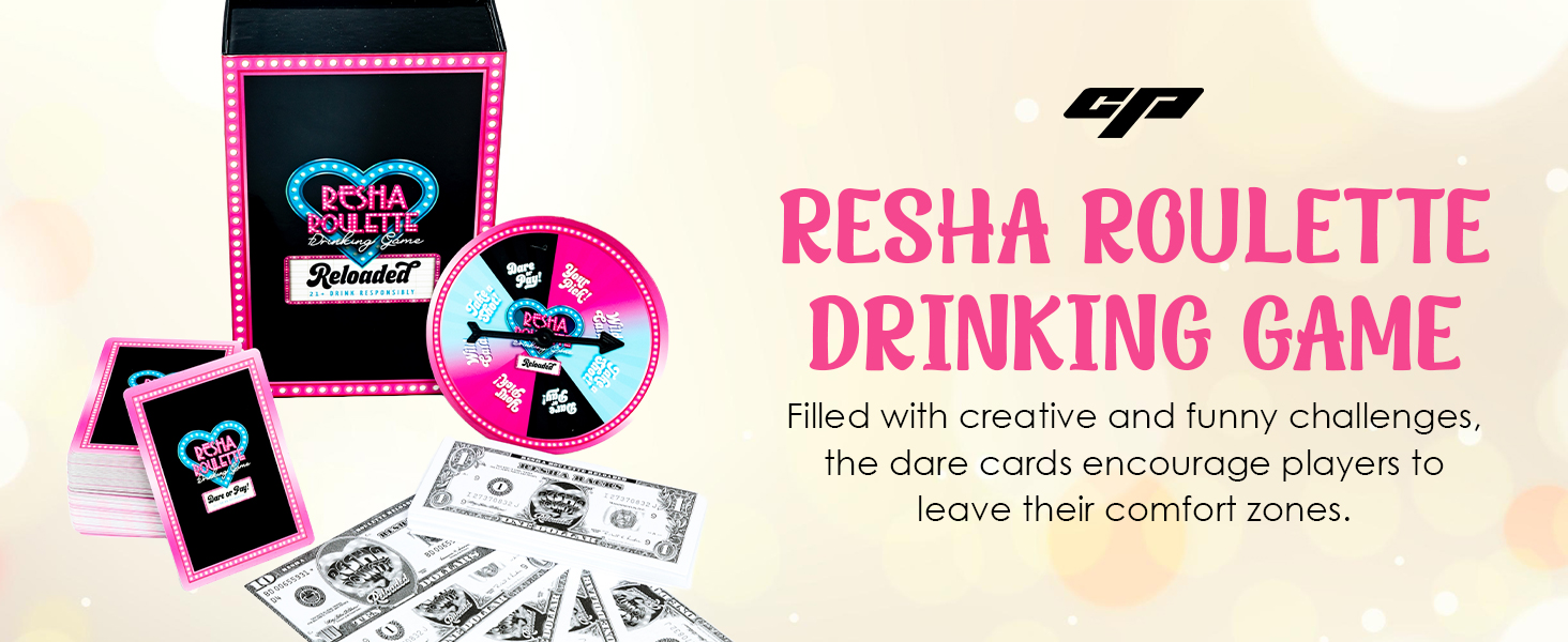 Amazon.com: Caresha Please-Resha Roulette Drinking Game Reloaded, Fun Card Games, 21+ Drinking ...