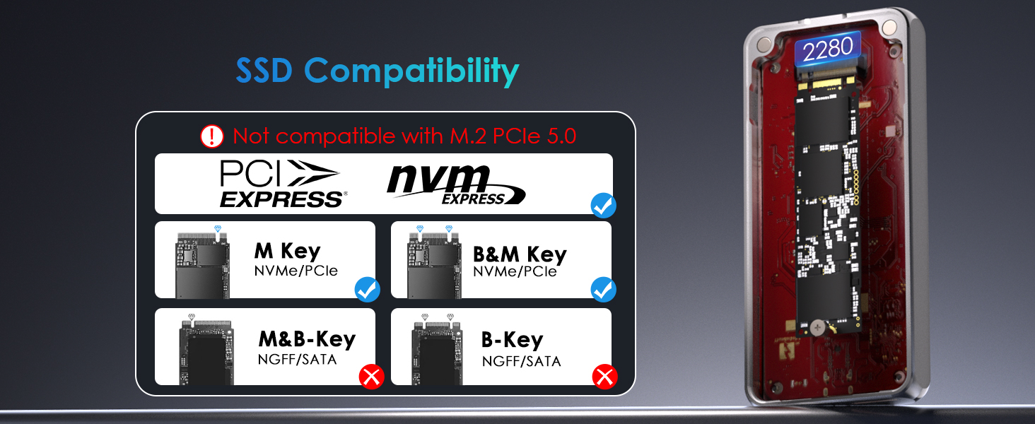 Amazon.com: WAVLINK 80Gbps M.2 NVMe SSD Enclosure with Cooling Fan ...