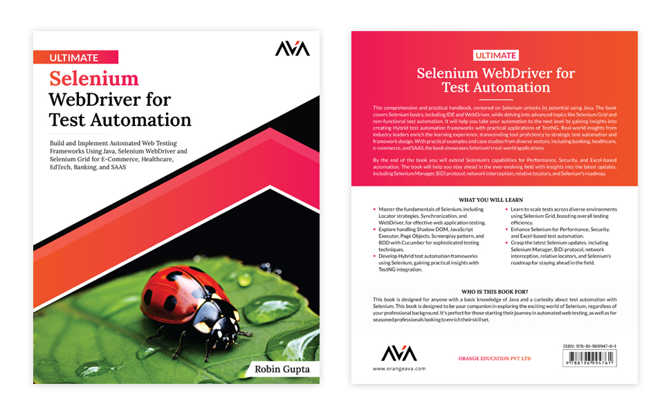 Buy Ultimate Selenium WebDriver for Test Automation: Build and ...