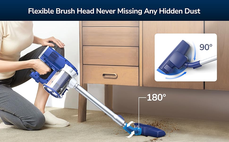 Amazon.com - Corded Stick Vacuum Cleaner, 18kpa Powerful Suction ...