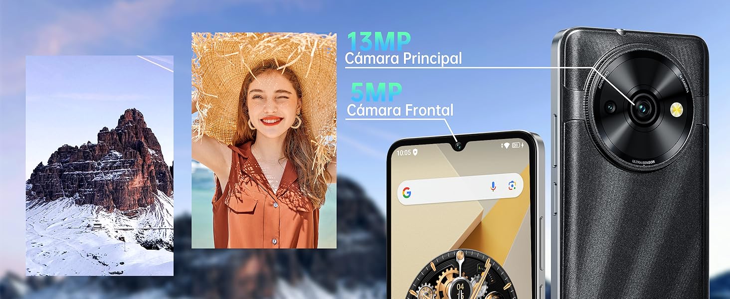 OUKITEL C59 Pro Android 15 Telefonos Moviles Libres - 10000mAh Batería 24GB+256GB/1TB, 120 ...