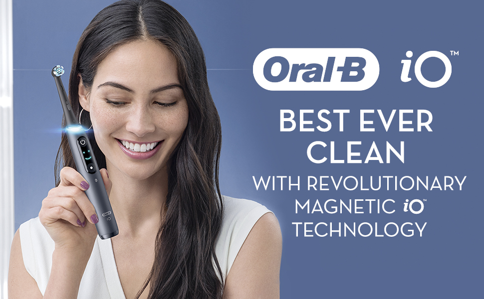 Oral-B iO9 Ultimate Electric Toothbrush, 7 Smart Modes, Pressure Sensor, Interactive Display ...