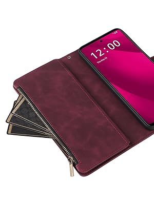 Amazon.com: LBYZCASE Phone Case for T-Mobile REVVL 7 with RFID Blocking Credit Card Holder and ...