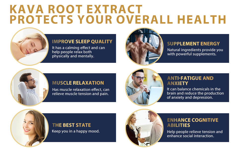 Amazon.com: Clusgoss Kava Kava Root Extract Supplement, Calming High Concentration Kava Drops ...