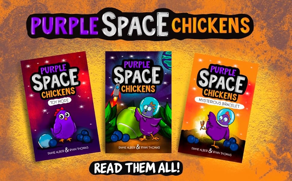 Purple Space Chickens (Purple Space Chickens Funny Illustrated Chapter ...