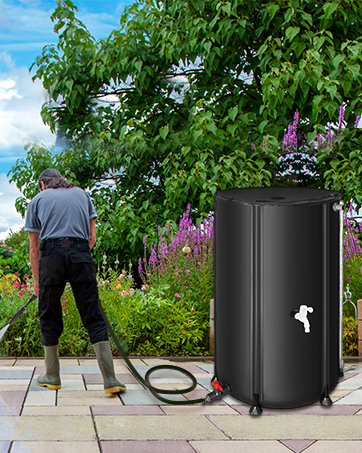 Rain Barrels to Collect Rainwater from Gutter - Rain Collection Barrel ...